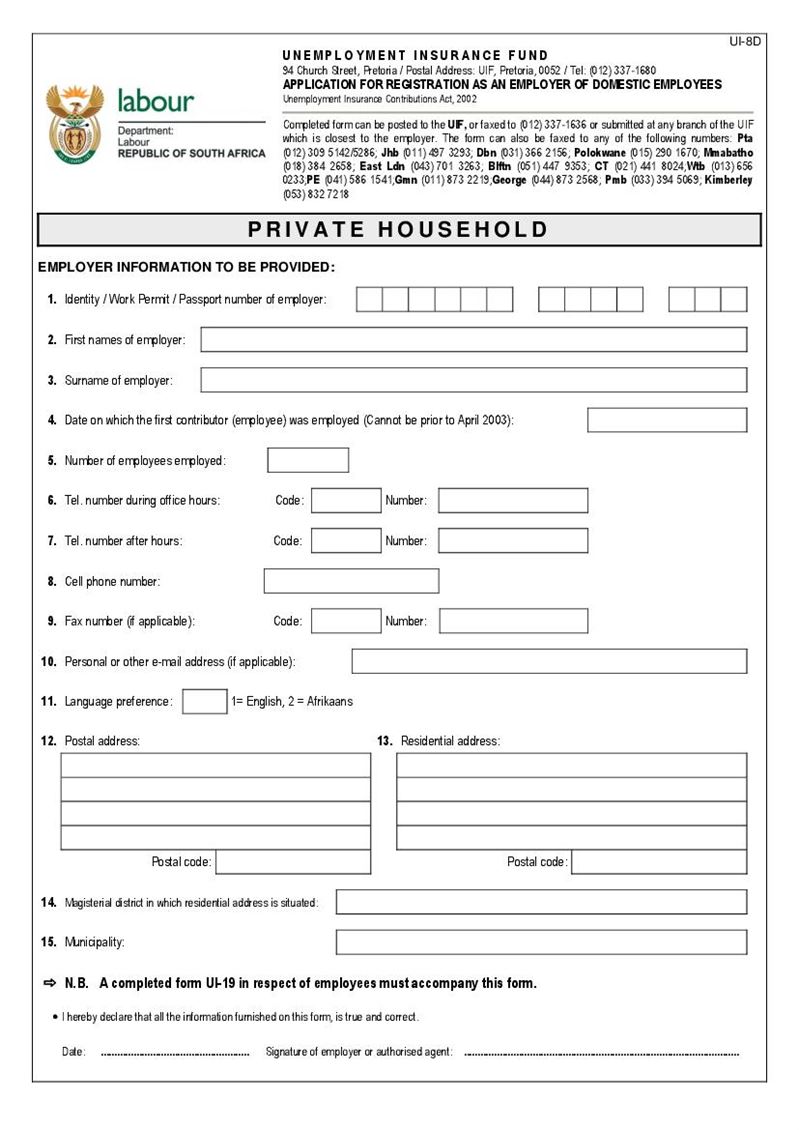 Letter Of Employment Example South Africa Cover Letter